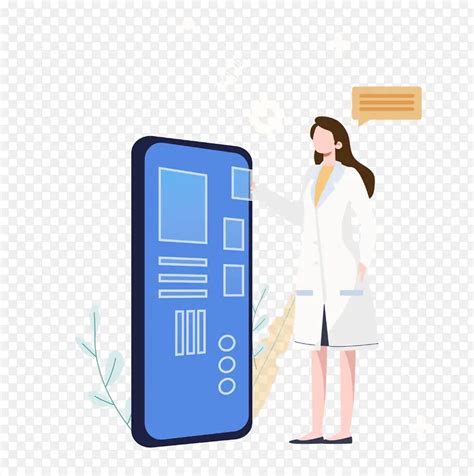 手机卡通医生 线上问诊PNG图片素材下载 图片编号ypkkpalg 免抠素材网