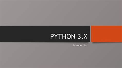 Python Programming Language General Intorduction Ppt