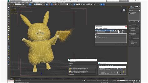 Happy Pikachu Character Fur 3d Model 79 Max Free3d