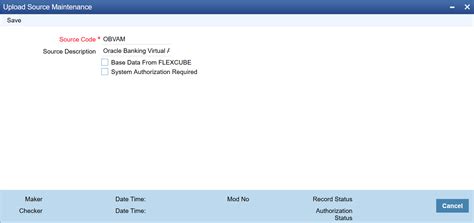 Maintenance For Oracle FLEXCUBE Universal Banking