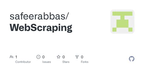 GitHub Safeerabbas WebScraping