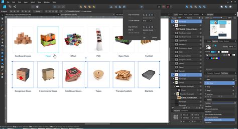 affinity designer 1 7 0 any way to keep gaps between objects pre