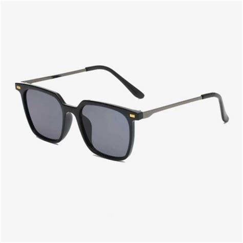 Light Weight Stylish Full Frame Uv Protection Sunglasses For Men Black Fashion Light Weight