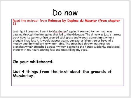 GCSE English Language Paper 1 Question 1 2 Teaching Resources