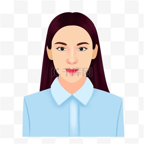 女孩证件照图片 女孩证件照图片素材免费下载 千库网