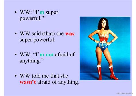 Repoted Speech Statements Grammar… Español Ele Powerpoints