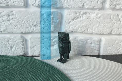 Старовинна різьблена металева статуетка сови вінтаж — ціна 460 грн у каталозі Статуетки Купити