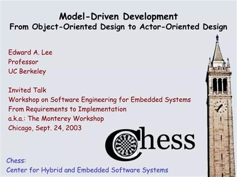 ppt model driven development from object oriented design to actor