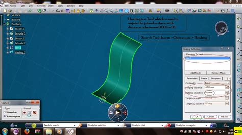 How To Use Healing Tool Surface In Catia Caddskills