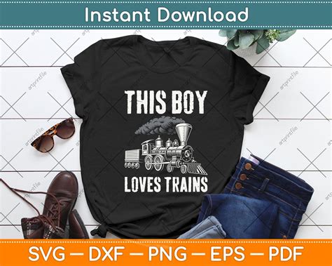 This Boy Loves Trains Svg Cutting File Artprintfile