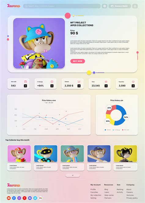 UX UI WEB DESIGN TAWANS NFT On Behance