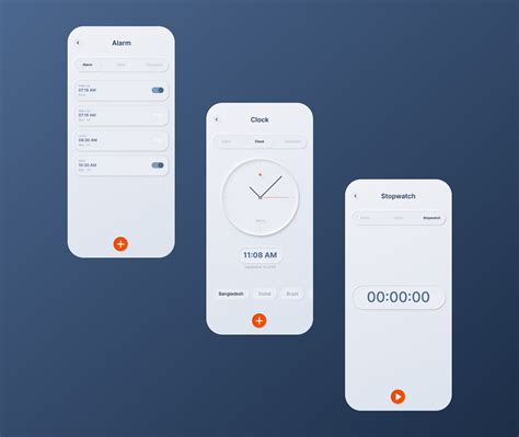 Alarm App Ui Design Behance