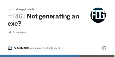Not Generating An Exe · Issue 1461 · Pyinstallerpyinstaller · Github