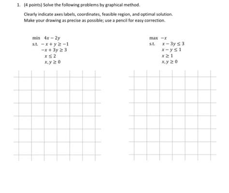 Solved 1 4 Points Solve The Following Problems By