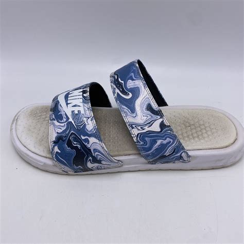 Nike Benassi Duo Ultra Slide Black White Women Sandal Gem
