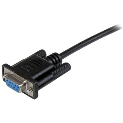 Startech DB9 Serial Null Modem Cable 1 M Black Techinn