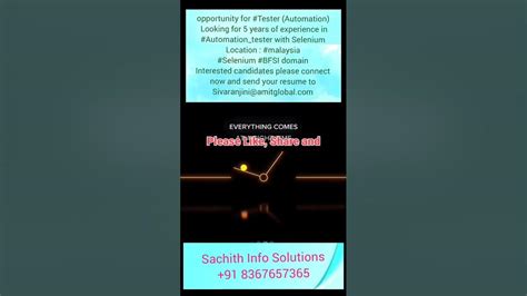 Hiring Tester Automation Testingjobs Automationtesting Youtube