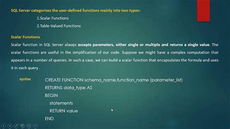 User Defined Functions In Sql Server Youtube
