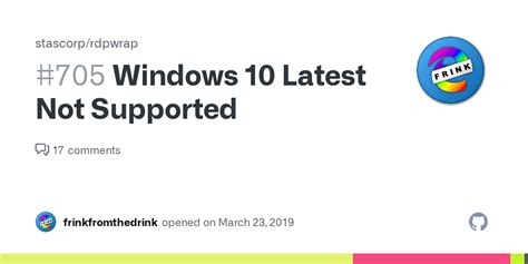 Windows Latest Not Supported Issue Stascorp Rdpwrap GitHub
