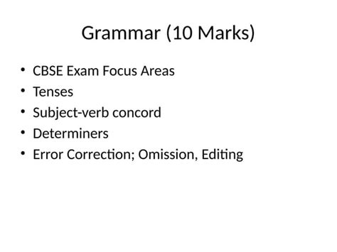 Class 9th Eng Grammar 10 Marks Ppt Pptx