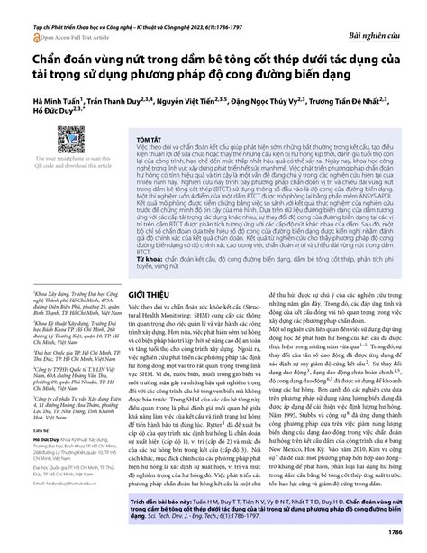 PDF Crack Detection In Reinforced Concrete Beams Under Loading Using Deformed Shape Curvature