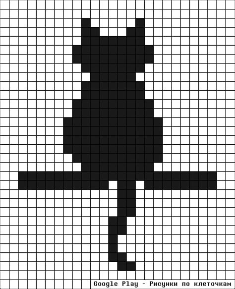 Рисунки по клеточкам черно белые маленькие