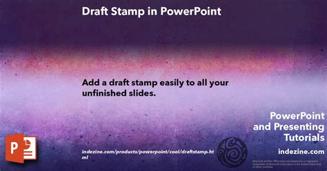 Draft Stamp In PowerPoint