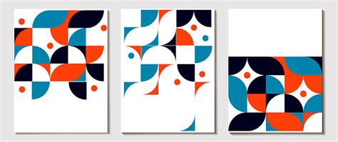 추상적 배경 세트 기하학적 모양의 패턴 현대 요소는 원 미니멀리즘의 스타일의 라인입니다 인쇄용 배너 웹 비즈니스 아이디어 벡터 아트 일러스트레이션 0명에 대한 스톡 벡터