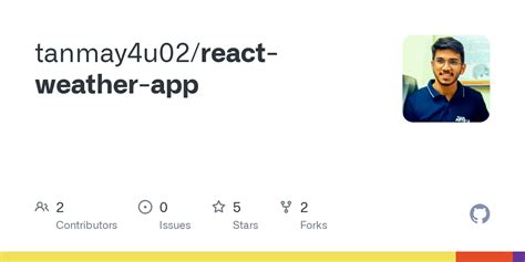 Github Tanmay4u02react Weather App