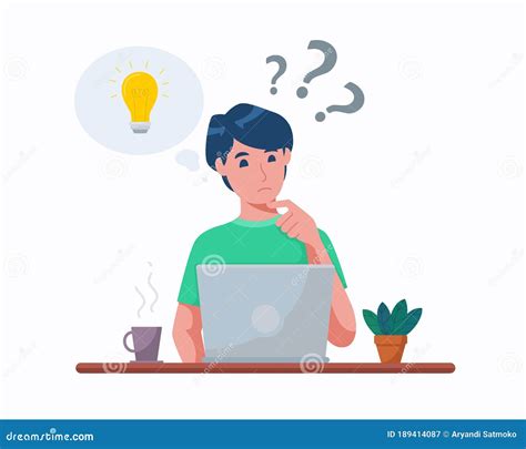 Vector Illustration In Flat Style Problem Solving Concept Stock Vector Illustration Of