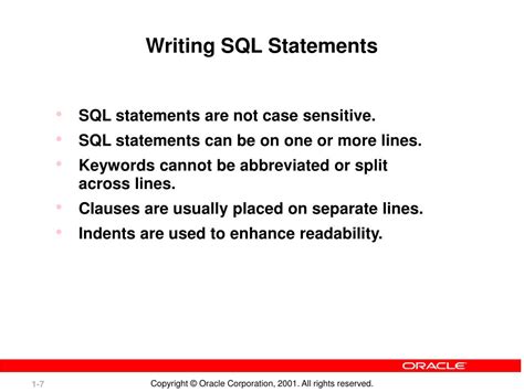PPT Writing Basic SQL SELECT Statements PowerPoint Presentation Free