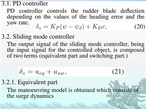 Ppt Nonlinear Controller Design Of A Ship Autopilot Powerpoint