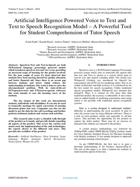 artificial intelligence powered voice to text and text to speech