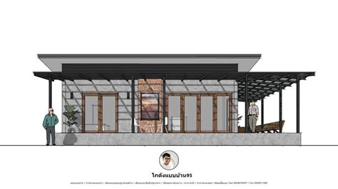 โมเดริ์น โกดังแบบบ้าน95 รับเขียนแบบบ้าน ออกแบบบ้าน