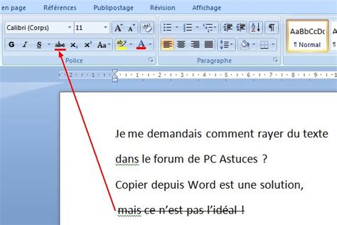 Comment Souligner Ou Barrer Du Texte