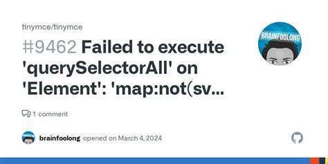 Failed To Execute Queryselectorall On Element Mapnotsvg Map