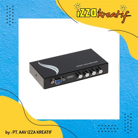 vga spliter 4 input 1 output izza kreatif