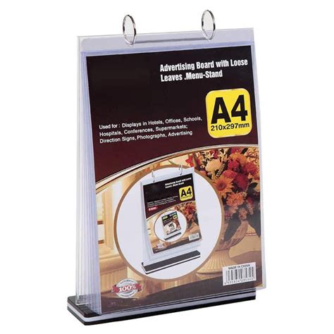 High End Page Folder File Holder A4 Wall Mounted Flip Up A4 Desktop