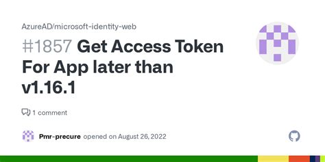 get access token for app later than v1 16 1 · issue 1857 · azuread