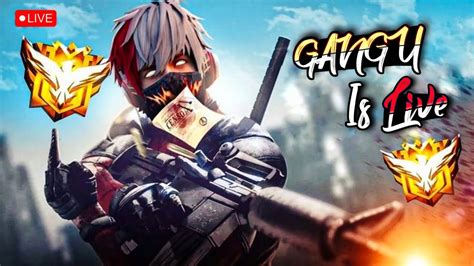 Gangu Gamer Is Live Top 1 Grandmaster V Badge Lobby Free Fire