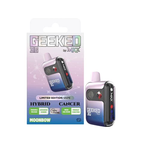 LIMITED EDITION Geeked 3G Disposable By MKX Moonbow MKX Oil Co