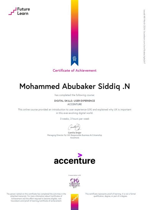 Mohammed Abubaker Siddiq N On Linkedin Ux Userexperience Innovationworld Accenture