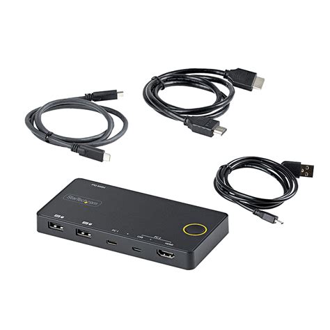 Startech Port Usb A Hdmi Usb C Kvm Switch Sv Huc K Mwave