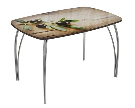 Стол Бочонок Стеклянный с фотопечатью подстолье чайка оливковая ветвь купить в интернет