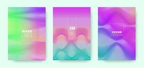 Colorful Linear Shape Minimal 3d Illustration Stock Illustration