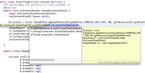 Android Modifying Coverflow To Use Xml File Stack Overflow