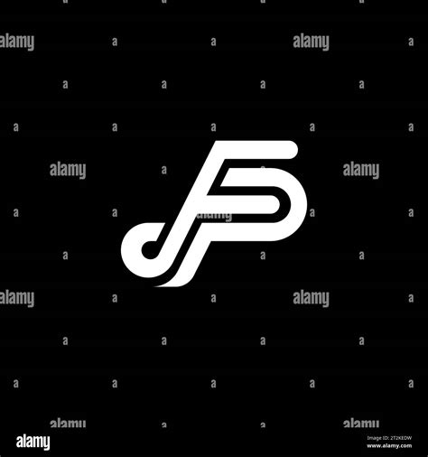 FP Logo FP Monogram Initial FP Logo Letter FP Logo Icon Vector