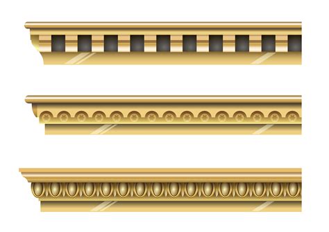 Classical Gold Cornices 1221008 Vector Art At Vecteezy