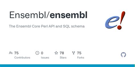 GitHub Ensembl Ensembl The Ensembl Core Perl API And SQL Schema