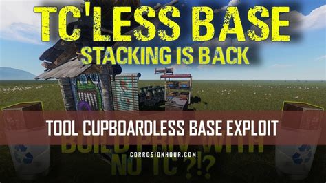 RUST Tool Cupboard Less Base Exploit 2018 RUST Base Designs